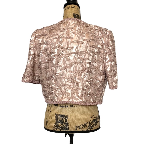 Scala | Jackets & Coats | Scala Beaded Blush Pink Cocktail Party Blazer ...